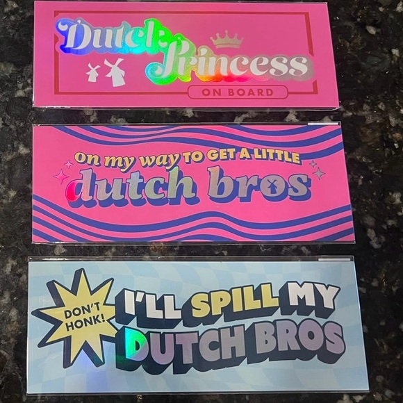 Accessories | Dutch Bros Bumper Sticker Set | Poshmark